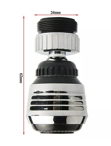 360 Degree Rotating Faucet Movable Kitchen Tap Head Water Saving Nozzle Sprayer 2 Position