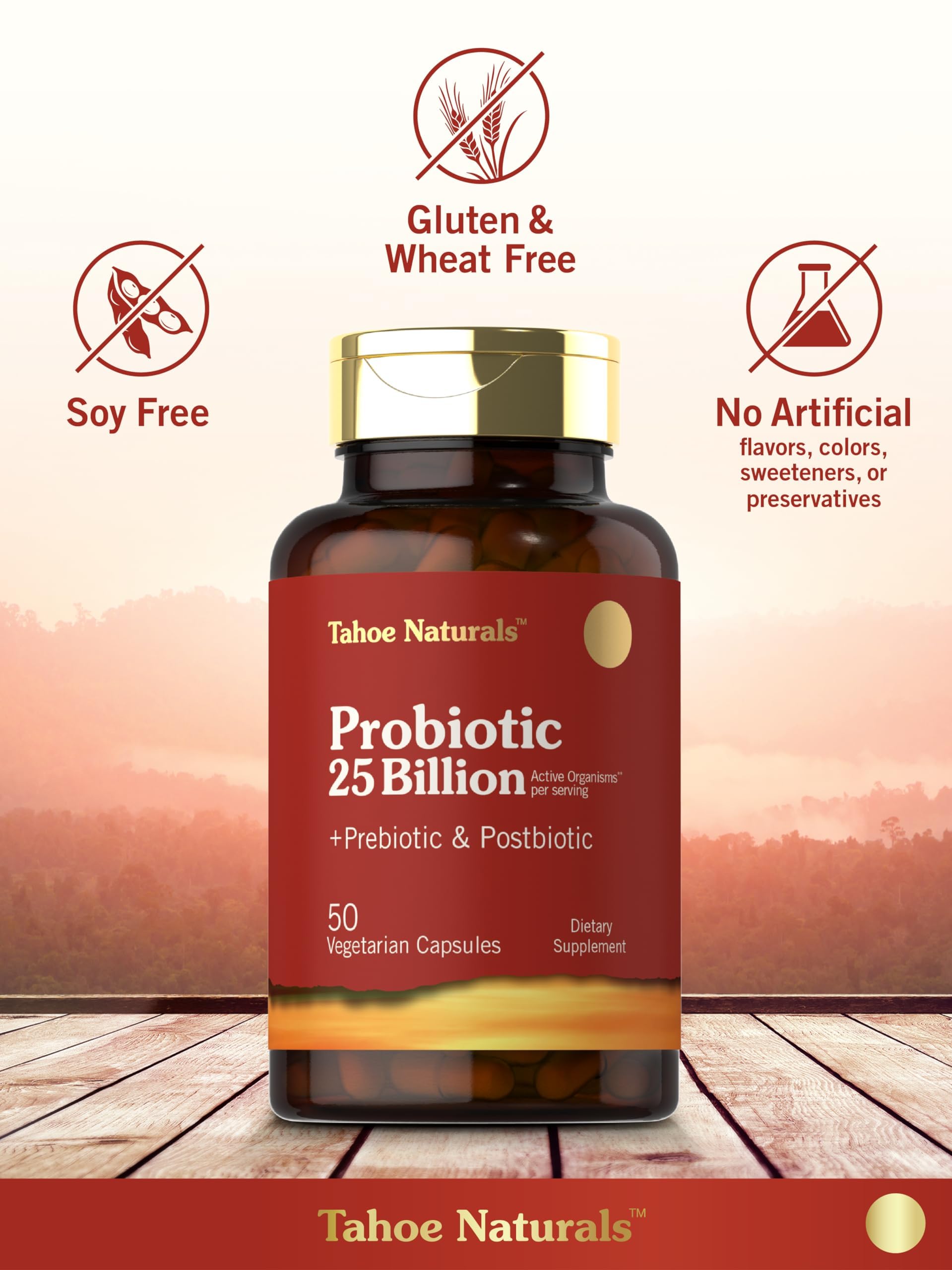 Carlyle Prebiotic, Probiotic & Postbiotic | 25 Billion CFU | 50 Powder Pills | Men and Women's Digestive Health | Vegetarian and Non-GMO Supplement
