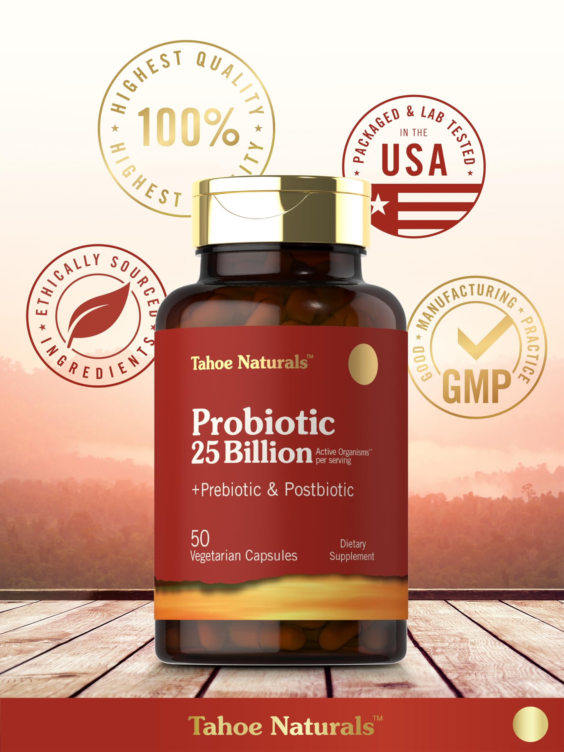 Carlyle Prebiotic, Probiotic & Postbiotic | 25 Billion CFU | 50 Powder Pills | Men and Women's Digestive Health | Vegetarian and Non-GMO Supplement