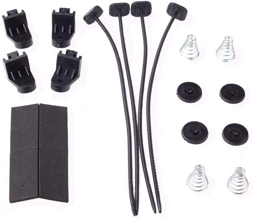 16 inch Electric Radiator Fan, 3000 CFM 10 Blades Electric Fan Automotive Black with Thermostat Wiring Switch Relay Kit