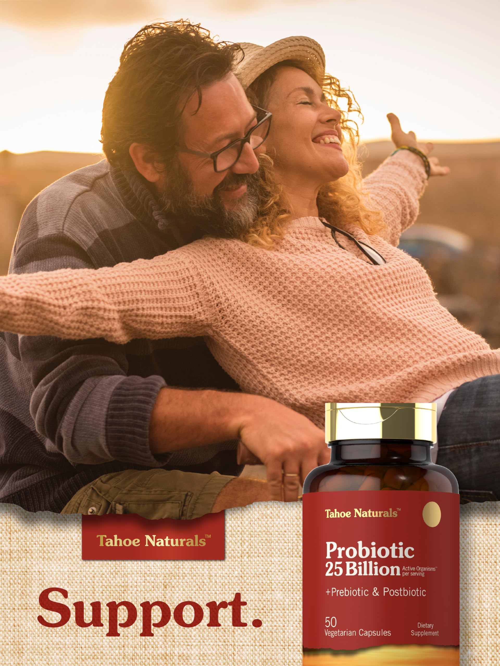 Carlyle Prebiotic, Probiotic & Postbiotic | 25 Billion CFU | 50 Powder Pills | Men and Women's Digestive Health | Vegetarian and Non-GMO Supplement