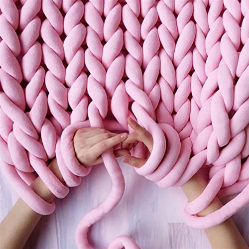 Chunky Yarns Cotton Tube Arm Wool Roving Blanket Hand Yarn Carpet Hats (Color : 0.25kg Blue)