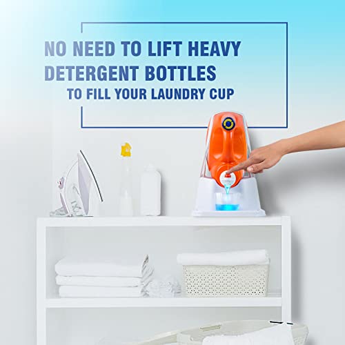 Detergent Laundry Cup Holder for Dispensing Soap, Drip Cather with Angled Downward for Easy Pouring from Big Containers - 12"x8.2"x5.5" (2 Pack)