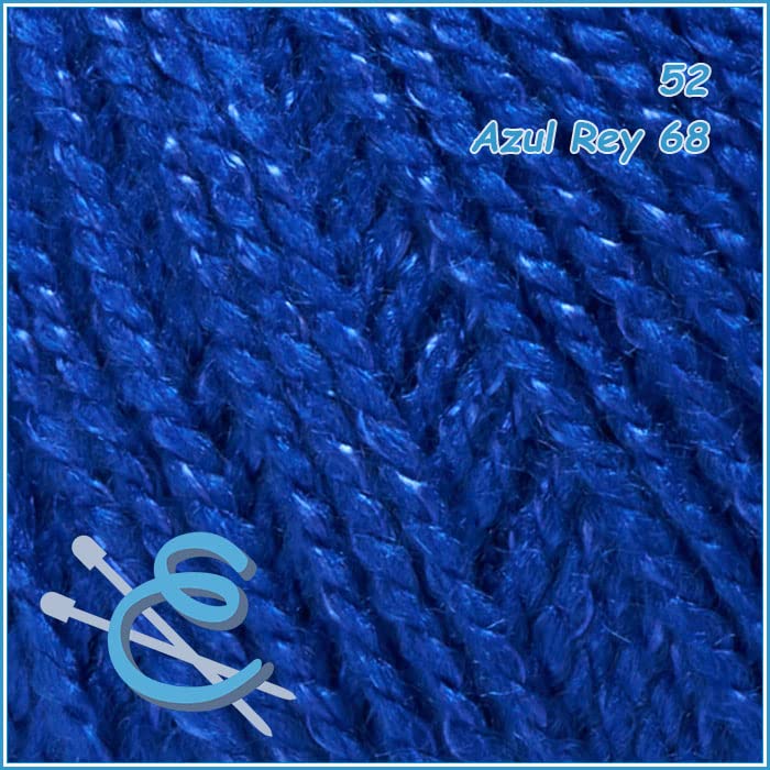 NEVADO [200grs] by Omega - Soft and Warm Knitting Yarn - Color 52-Royal Blue_68