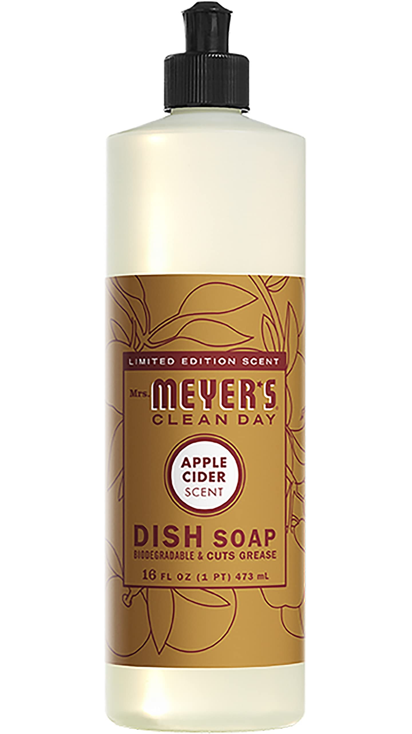 Mrs. Meyer's Apple Cider Kitchen Set, Includes, 1 Hand Soap, 1 Dish Soap, and 1 Multi Surface Cleaner 3 ct.