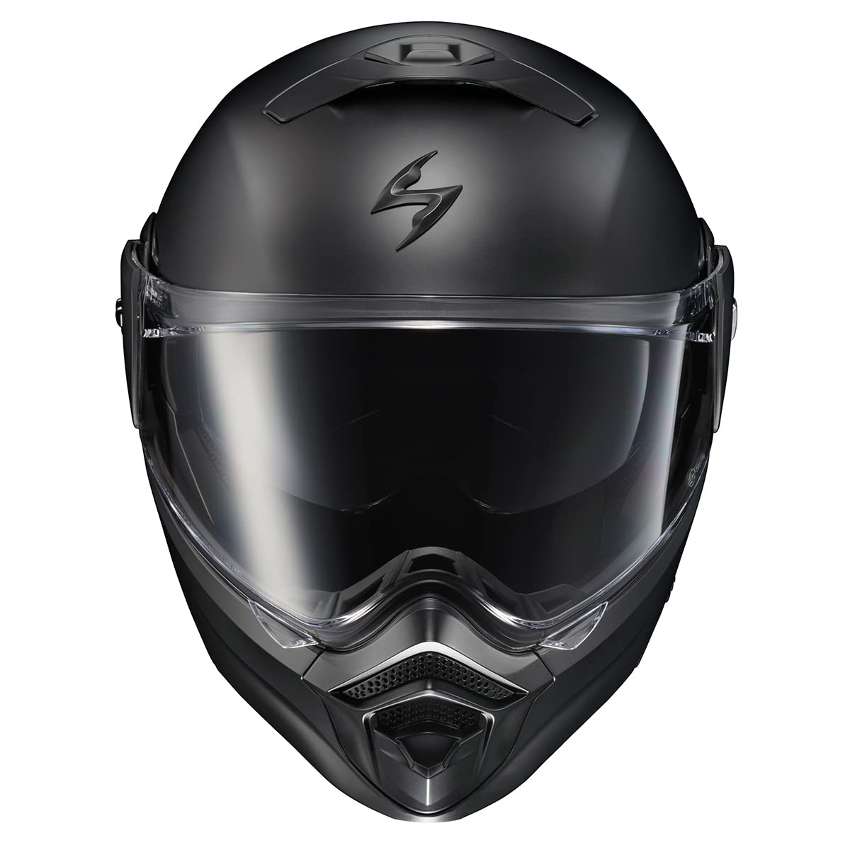 ScorpionEXO AT960 Modular Adventure Street Adult Motorcycle Helmet with Bluetooth Ready Speaker Pockets DOT ECE Approved (Solid Matte Black Medium)