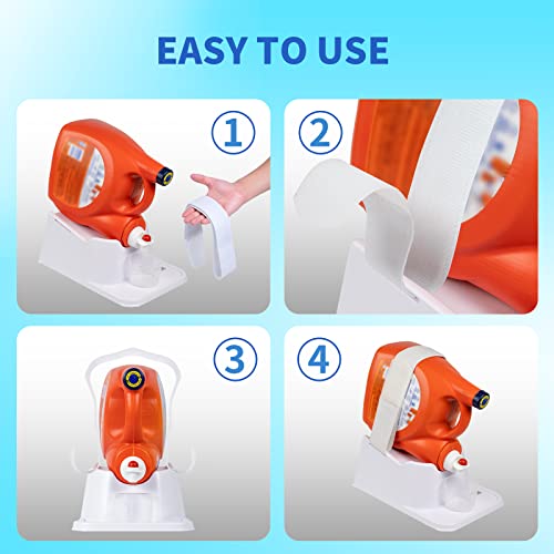 Detergent Laundry Cup Holder for Dispensing Soap, Drip Cather with Angled Downward for Easy Pouring from Big Containers - 12"x8.2"x5.5" (2 Pack)