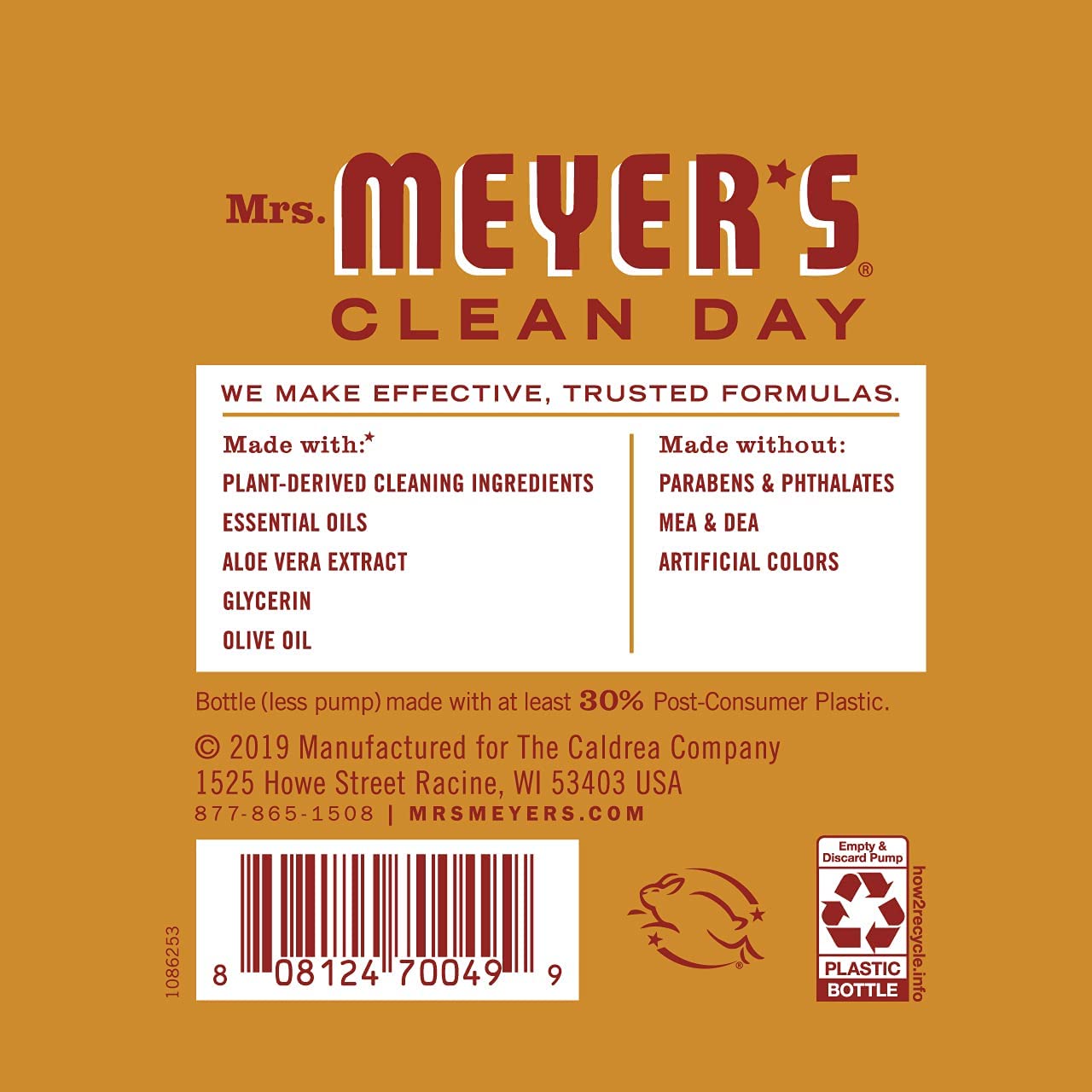 Mrs. Meyer's Apple Cider Kitchen Set, Includes, 1 Hand Soap, 1 Dish Soap, and 1 Multi Surface Cleaner 3 ct.