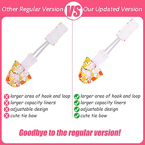 6 Pieces Bird Diaper Washable Parrot Diapers Reusable Bird Flight Suit Diaper Waterproof Inner Layer Protective Parrot Nappy Clothes for Parakeet Parrot Mini Macaw Budgie Canary, Fruit Style (Medium)