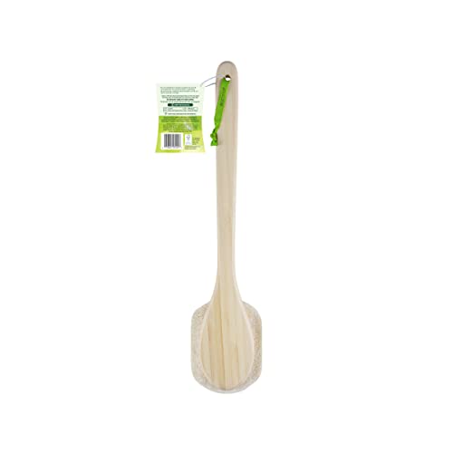 EcoTools Loofah Bath Brush, Shower Brush with Ergonomic Handle, Cleans Hard to Reach Areas, Eco-Friendly Bath Sponge, Gentle Cleansing & Exfoliating, Vegan & Cruelty-Free, 2 Count