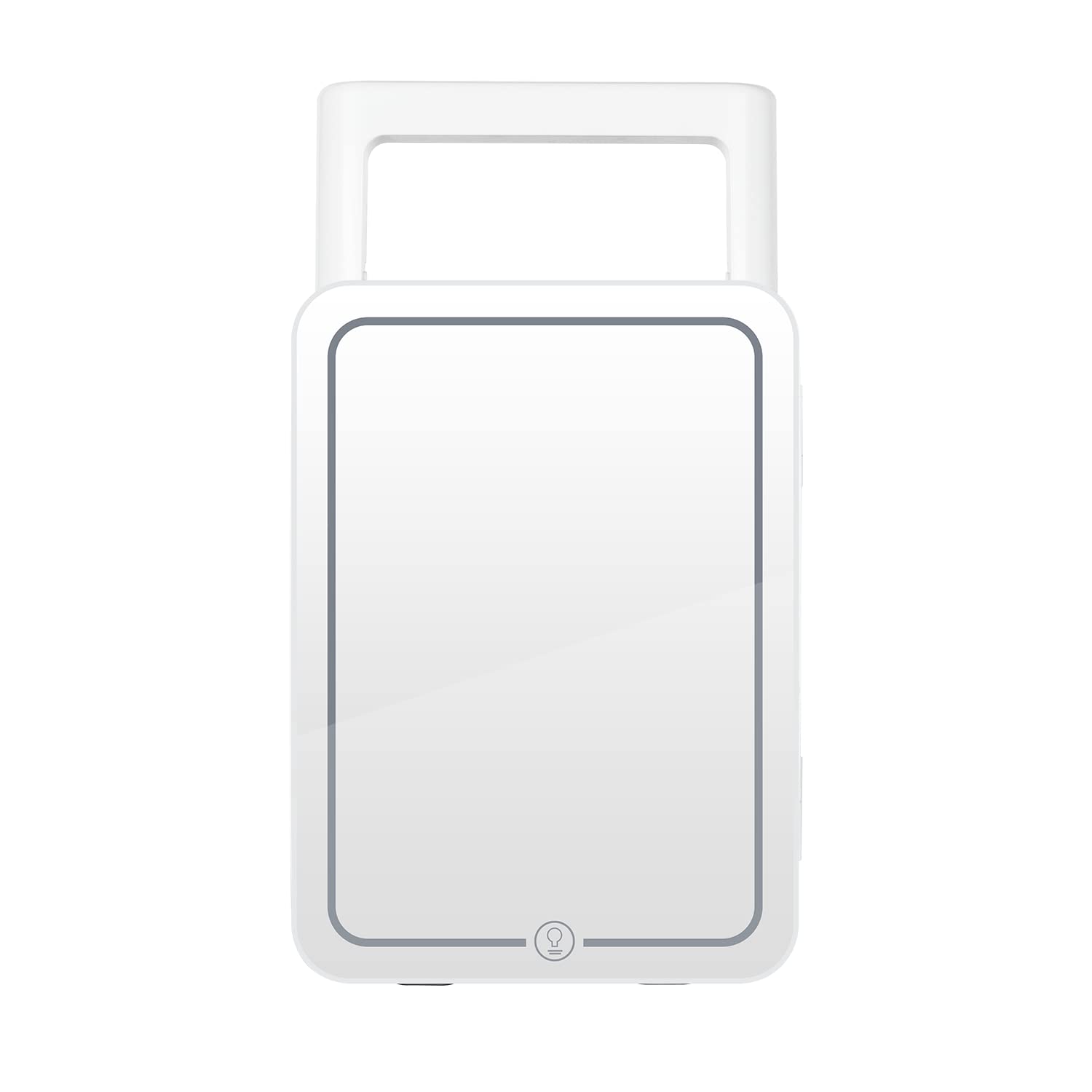 Saint Kang Skincare Fridge 12L Hot&Cold, Portable Makeup Fridge with Mirror and Light, AC/DC Beauty Fridge for Bedroom, Office and Car(White)