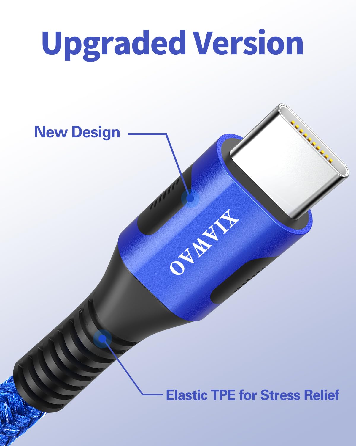 USB C Cable 6ft 3.1A Fast Charging 6-Pack USB A to USB C Cable for Samsung Galaxy S10 S9 S8 Note10 9 8 LG V50 V40 G8 G7