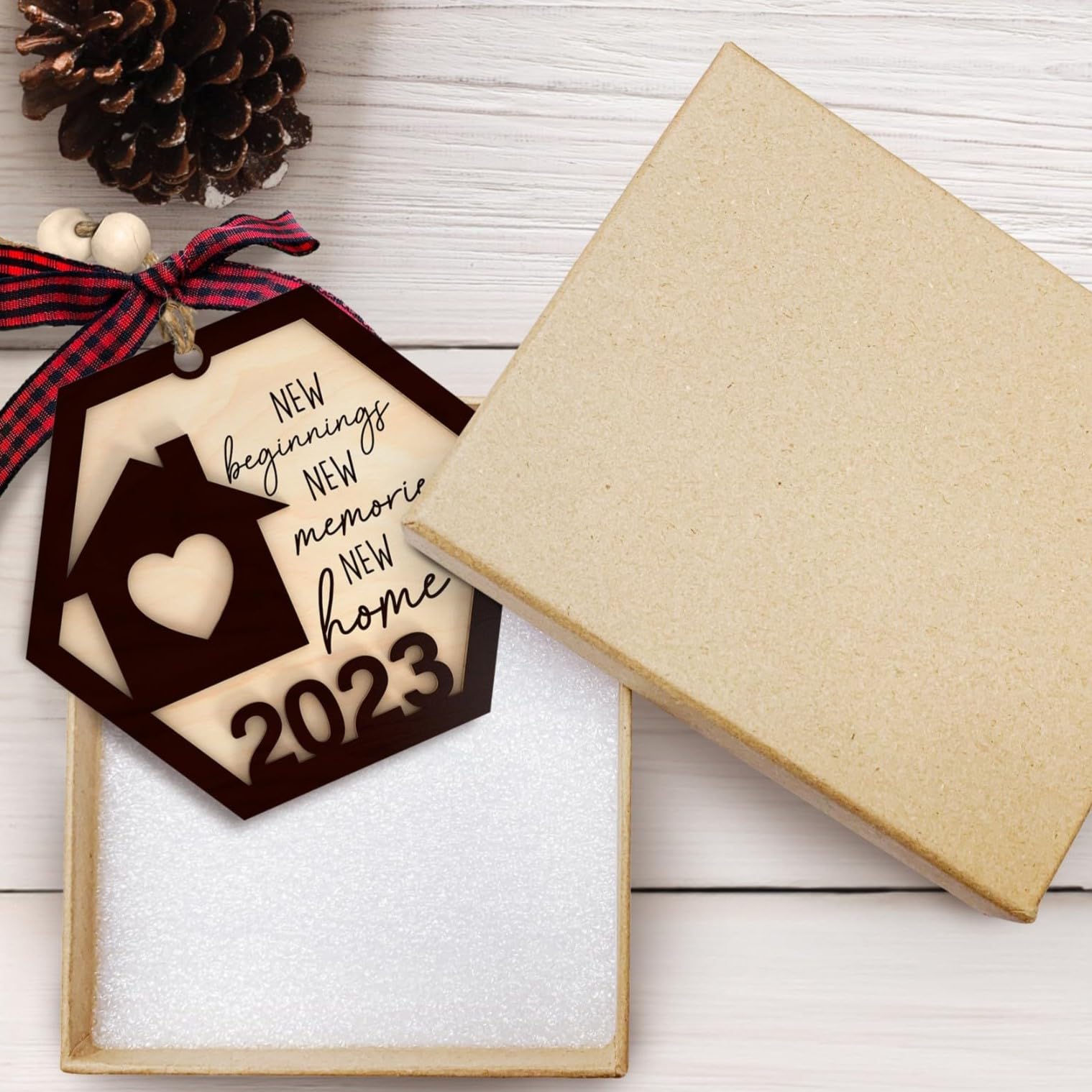 New Home Christmas Ornament - Housewarming Gift Ideas for New Home Owners - MAPDTWO
