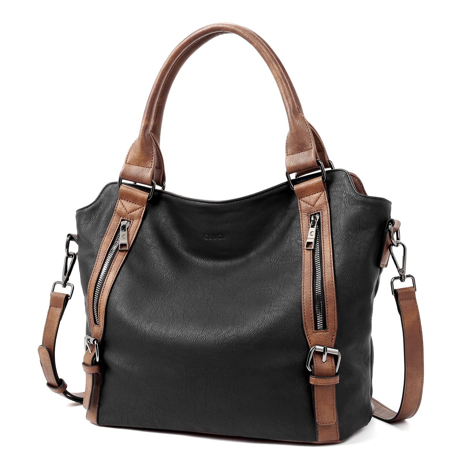 CLUCI Hobo Bags for Women Vegan Leather Handbags Large Ladies Purse Shoulder Bag
