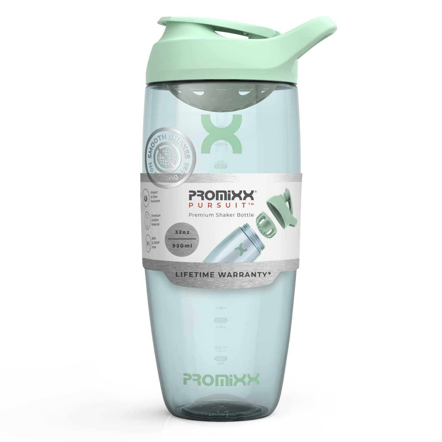 Promixx PURSUIT Protein Shaker Bottle â Premium Sports Shaker Bottles for Protein Mixes and Supplement Shakes â Easy Clean, Durable Protein Shaker Cup