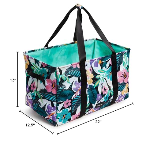 Vera Bradley Women's Recycled Lighten Up Reactive Large Car Tote, Island Floral, One Size