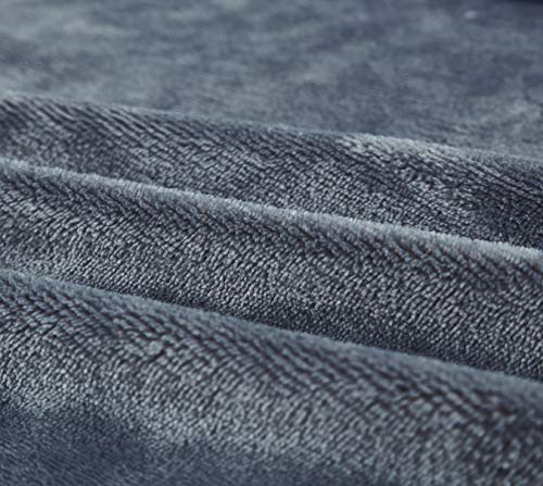 Cozy Fleece Microplush Super Soft Fitted Crib Sheets (Set of 2), Grey/White