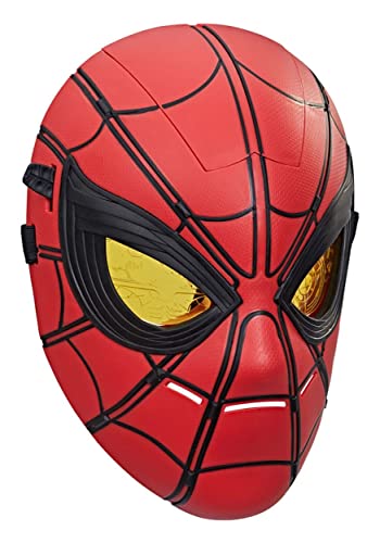 Spider-Man Marvel Glow FX Mask Electronic Wearable Toy with Light-Up Moving Eyes for Role Play, for Kids Ages 5 and Up