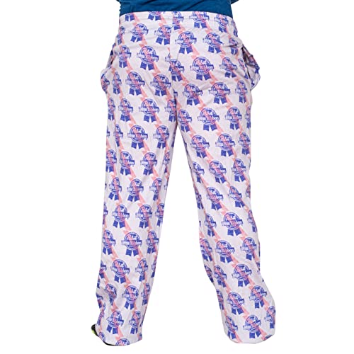 Mad Engine Pabst Blue Ribbon Beer - Distressed Logo Lounge Pants