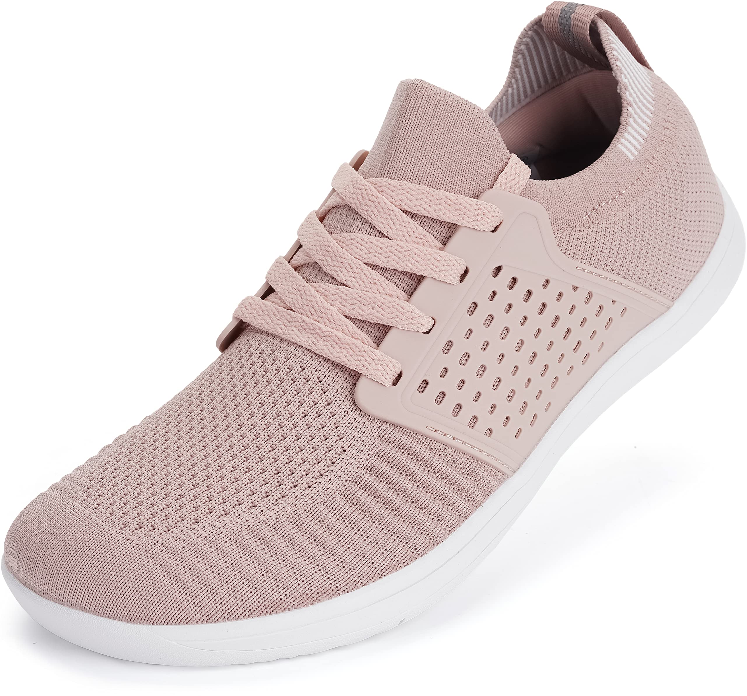 WHITIN Womens Extra Wide Fit Minimalist Trail Running Shoes Size 10 Pink Athletic Trekking Non Slip Treadmill Workout Fitness Trainer Lifting Sneakers 41