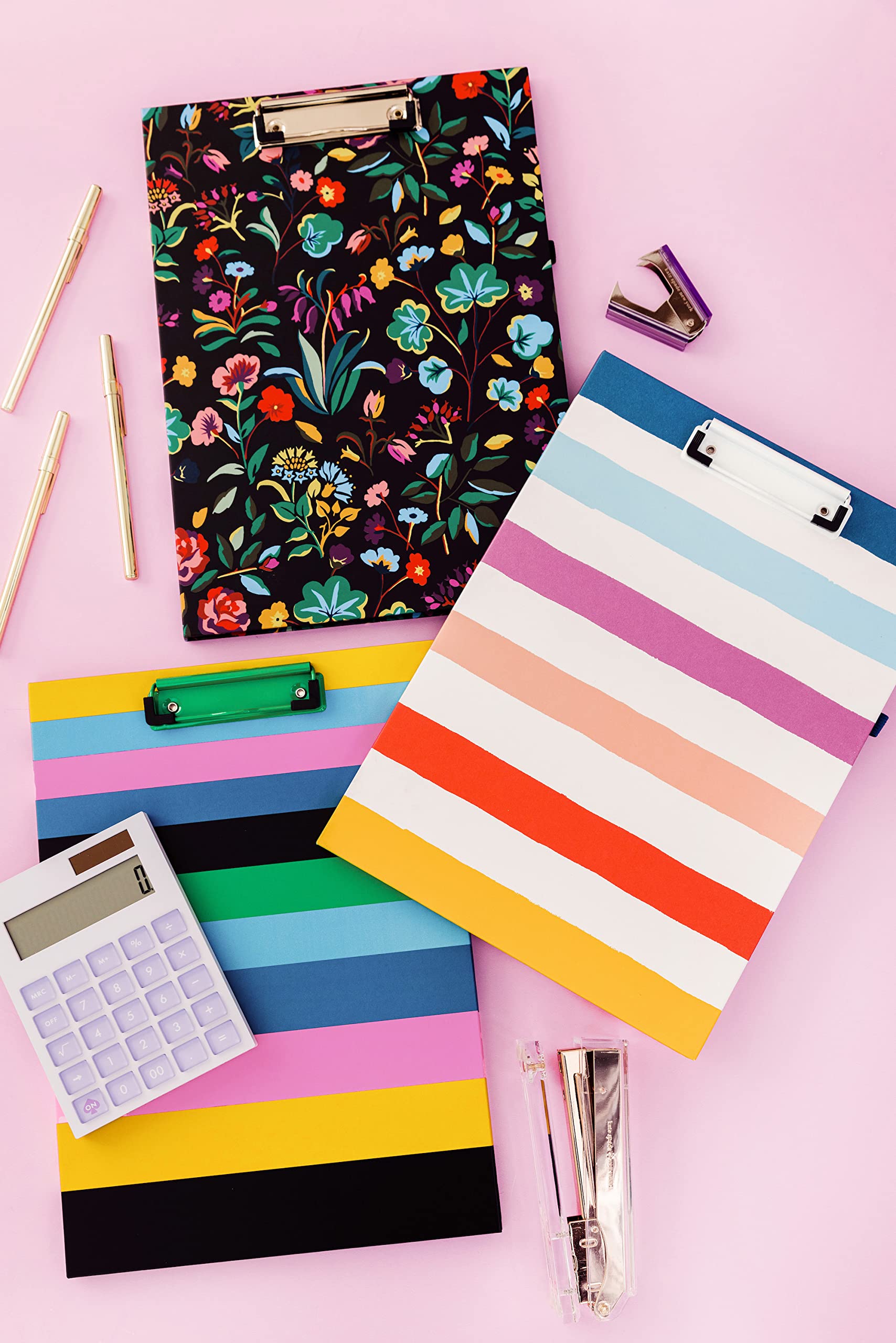 Kate Spade New York Fine Tip Pens, 3 Black Ink Pens, Fine Point Pens for Note Taking, Gold