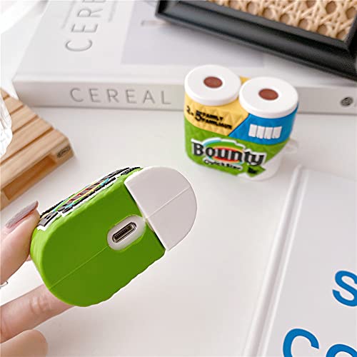 Cute Air pod PRO Case, XUYIQIANG, Bounty 3D Cartoon Funny Sour Patch Protection Case Covering The Skin, with Keychain for Air pod PRO (Bounty)