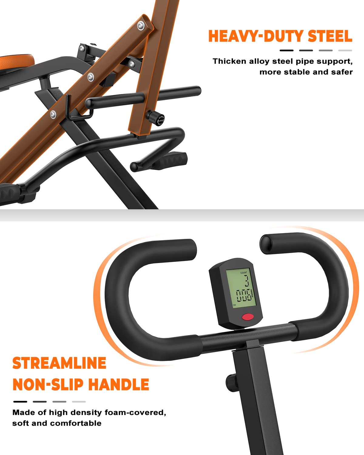 Dskeuzeew Squat Machine for Home with LCD Monitor Squat Exercise Equipment for Home Gym Fitness