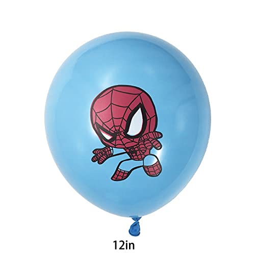 20PCS spider balloon, classic superhero spider design, suitable for boys and girls birthday party decoration, spider theme party supplies.