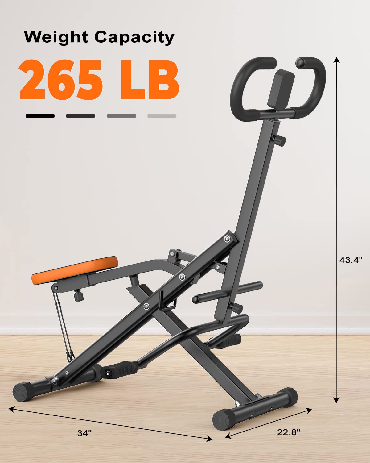 Dskeuzeew Squat Machine for Home with LCD Monitor Squat Exercise Equipment for Home Gym Fitness