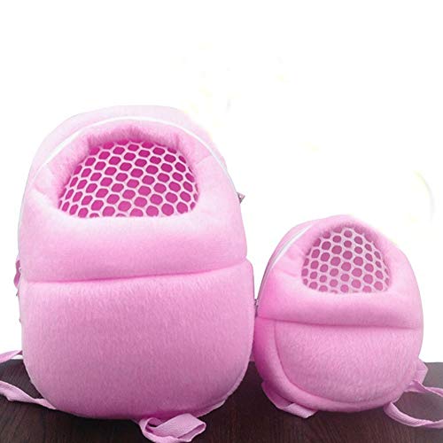 Heave Pet Carrier Bag Portable Small Animals Breathable Mesh Pouch Outgoing Travel Backpack Sleeping Bed for Hamster Guinea Pig Hedgehog Suger Glider Squirrel Blue S