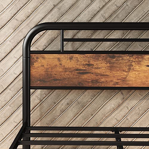 LIKIMIO Queen Bed Frame, Platform Bed Frame Queen with Headboard and Strong Support, Easy Assembly, Noise-Free, No Box Spring Needed