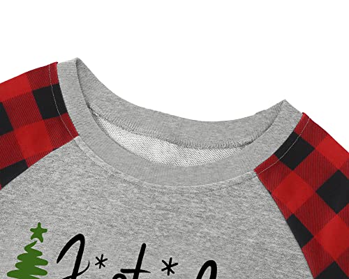 PECHAR Just A Girl Who Loves Christmas Sweatshirt for Women Christmas Tree Graphic Shirts Xmas Long Sleeve Pullover Tops