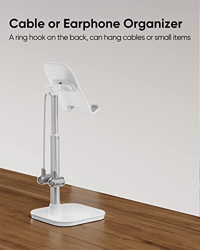 narmle Cell Phone Stand, Adjustable Phone Stand for Desk, Desktop Phone Holder Stand, Tall Phone Stand Cradle Compatible with iPhone, Galaxy and All Smart Phones