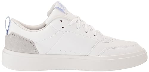 adidas Women's Park St Sneaker, White/White/Blue Dawn, 8.5