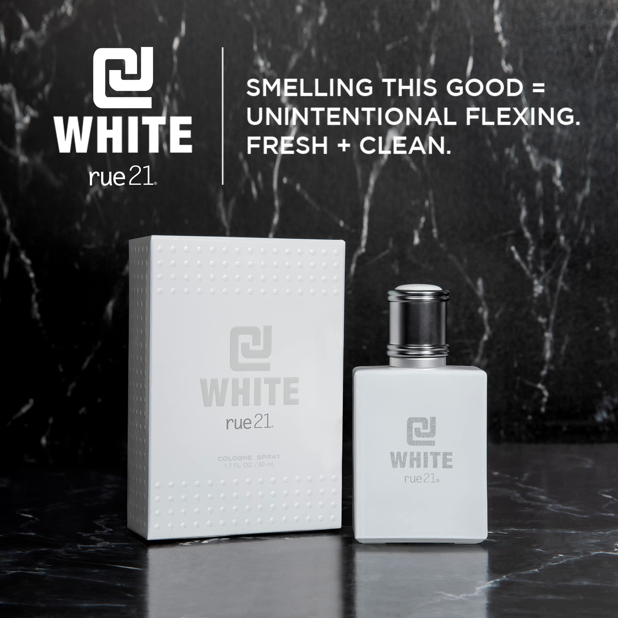 Rue 21 CJ White Men's Cologne Spray - 1.7 fl oz (50 ml)