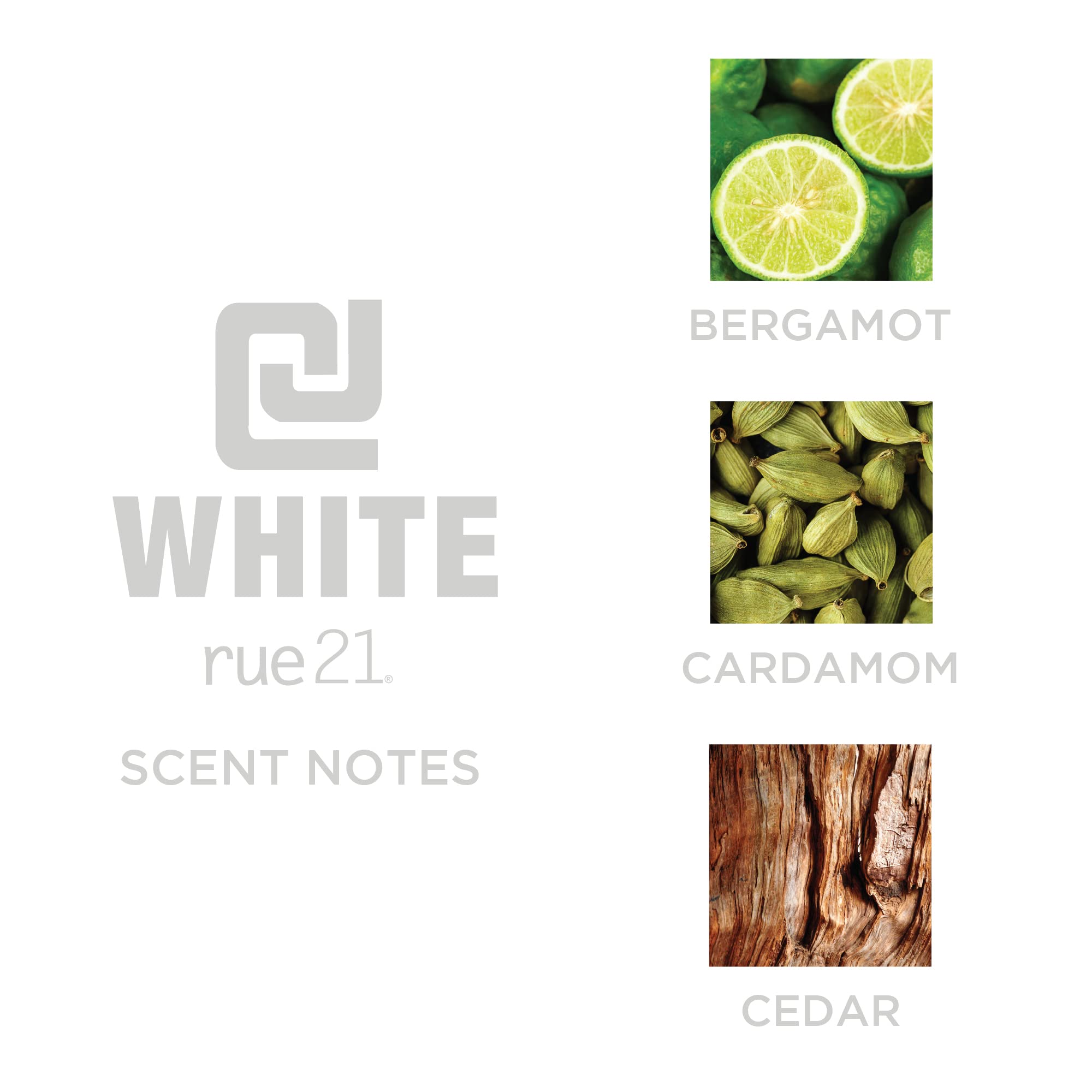 Rue 21 CJ White Men's Cologne Spray - 1.7 fl oz (50 ml)