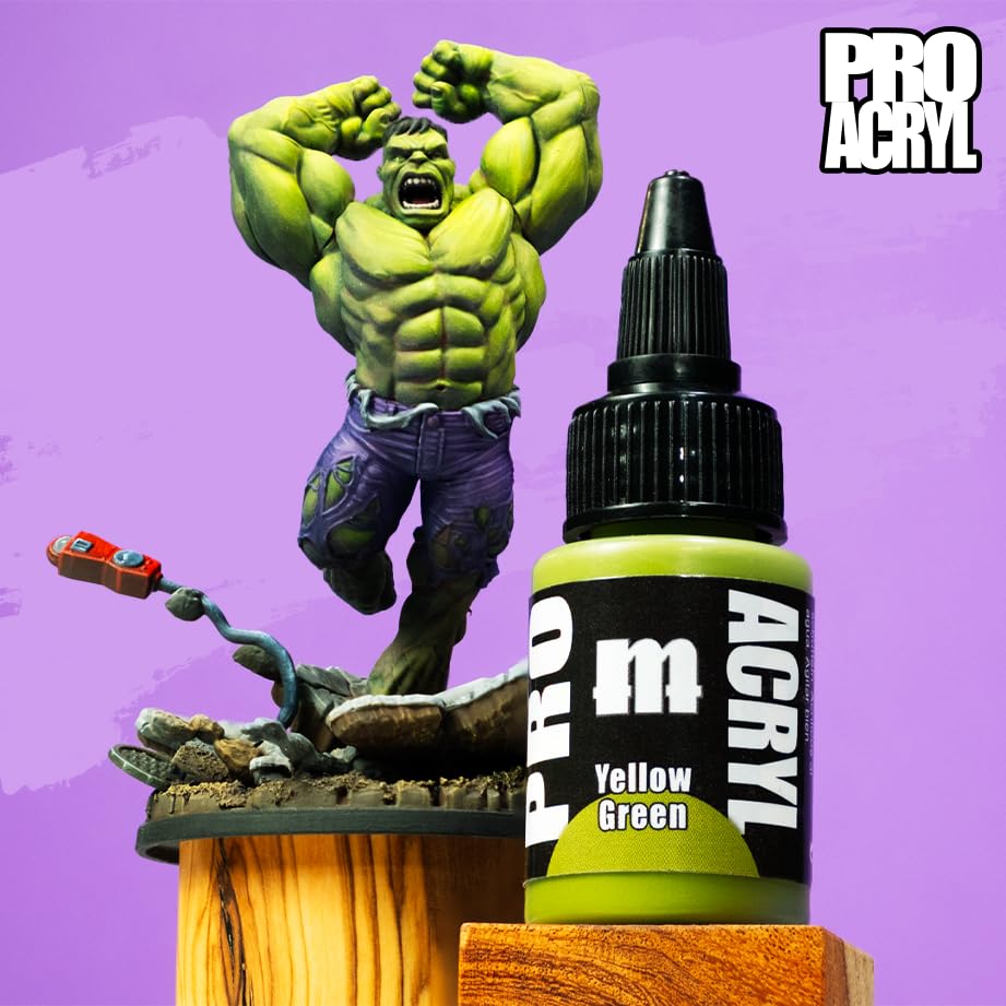Monument Hobbies Pro Acryl PRIME 002 - Black Acrylic Model Paints for Plastic Models - Miniature Painting