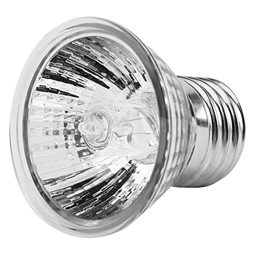 Pssopp 25W/50W 220‑240V Heating Light Aquarium Heat Basking Lamp LightB Bulb for Reptile Lizard Turtles(50W)