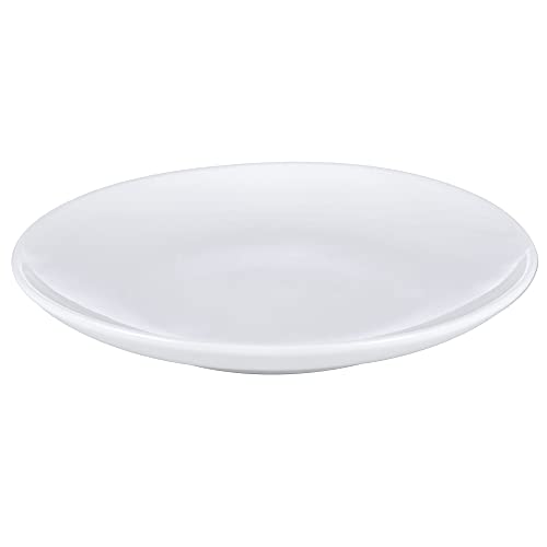iboodi Cream White Porcelain Dessert Plates for Restaurant and Kitchen Set of 6 (6.5 Inches)