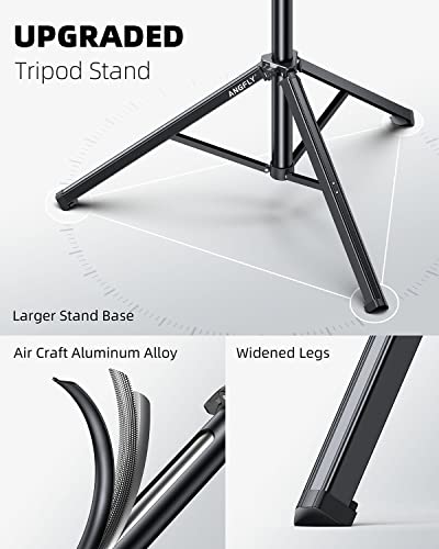 ANGFLY 67" Phone Tripod & Selfie Stick, Extendable Cell iPhone Tripod Stand with Remote and Phone Holder, Tripod for iPhone Compatible with iPhone 14 Pro Max 13 12/Android/Camera