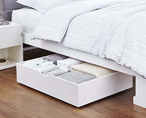 DormCo The Storage MAX - White Underbed Organizer With Wheels
