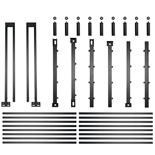 Queen Bed Frame, 7 Inch Metal Platform Bed Frame Queen Size No Box Spring Needed, Floor Bed Frame with Steel Slat Tool-Free Easy Assembly Non-Slip Mattress Foundation, 9-Leg Heavy Duty Bedframe, Black