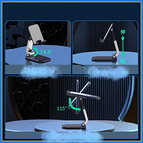 Cell Phone Stand for Desk, Adjustable Height Mobile Phone Holder for Home & Office, Compatible with iPhone 13 12 11 Pro XS Max XR 8 7 6S Plus, Samsung S22+ Note10, Tablets,Smartphones(4-10")