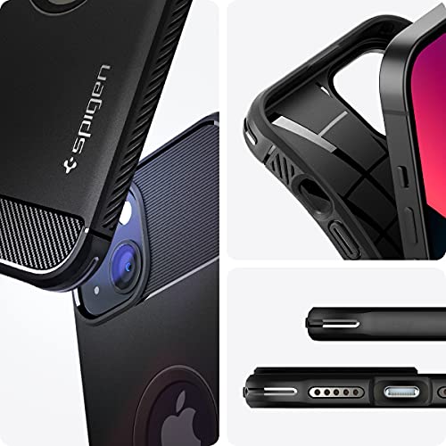 Spigen Rugged Armor Designed for iPhone 13 Case (2021) - Matte Black
