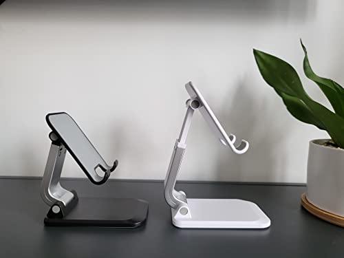Cell Phone Stand for Desk, Adjustable Height Mobile Phone Holder for Home & Office, Compatible with iPhone 13 12 11 Pro XS Max XR 8 7 6S Plus, Samsung S22+ Note10, Tablets,Smartphones(4-10")