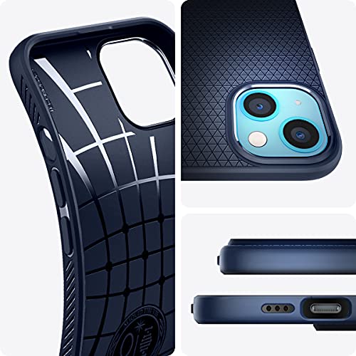 Spigen Liquid Air Armor Designed for iPhone 13 Case (2021) - Navy Blue