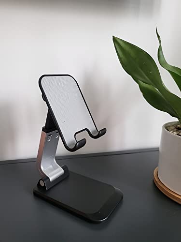 Cell Phone Stand for Desk, Adjustable Height Mobile Phone Holder for Home & Office, Compatible with iPhone 13 12 11 Pro XS Max XR 8 7 6S Plus, Samsung S22+ Note10, Tablets,Smartphones(4-10")