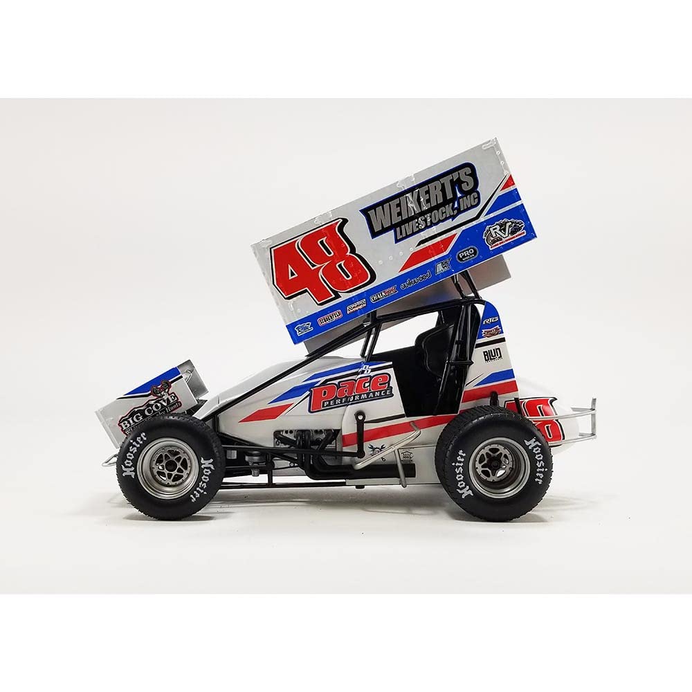 Winged Sprint Car #48 Danny Dietrich Weikert's Livestock Gary Kauffman Racing World of Outlaws (2022) 1/18 Diecast Model Car by Acme A1822014