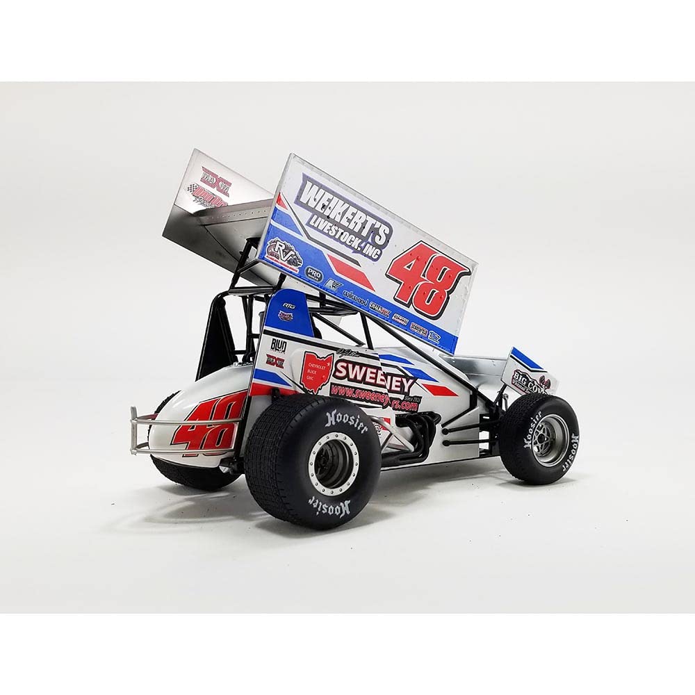 Winged Sprint Car #48 Danny Dietrich Weikert's Livestock Gary Kauffman Racing World of Outlaws (2022) 1/18 Diecast Model Car by Acme A1822014