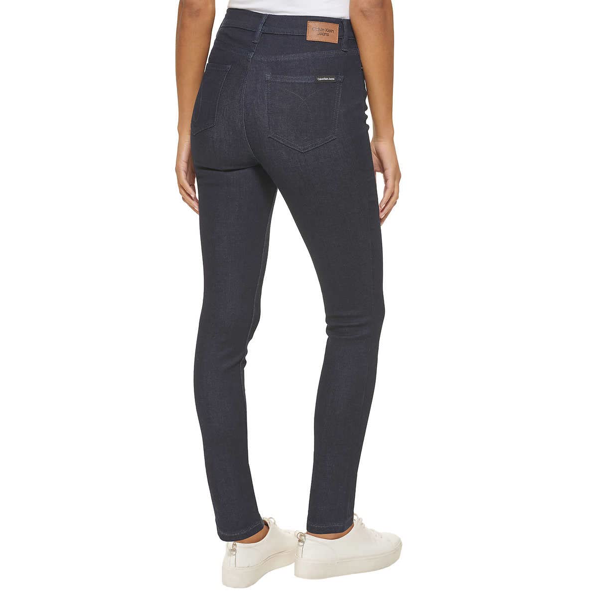 Calvin Klein Jeans Ladies' High Rise Jeans - Dark Blue 18